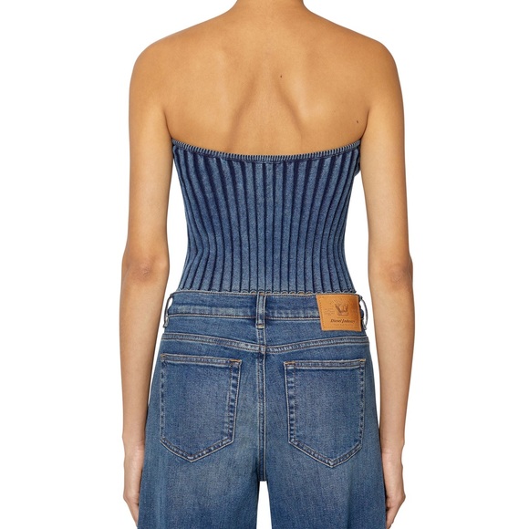 Diesel | Tops | Diesel Denim Cut Out Bandeau Top | Poshmark